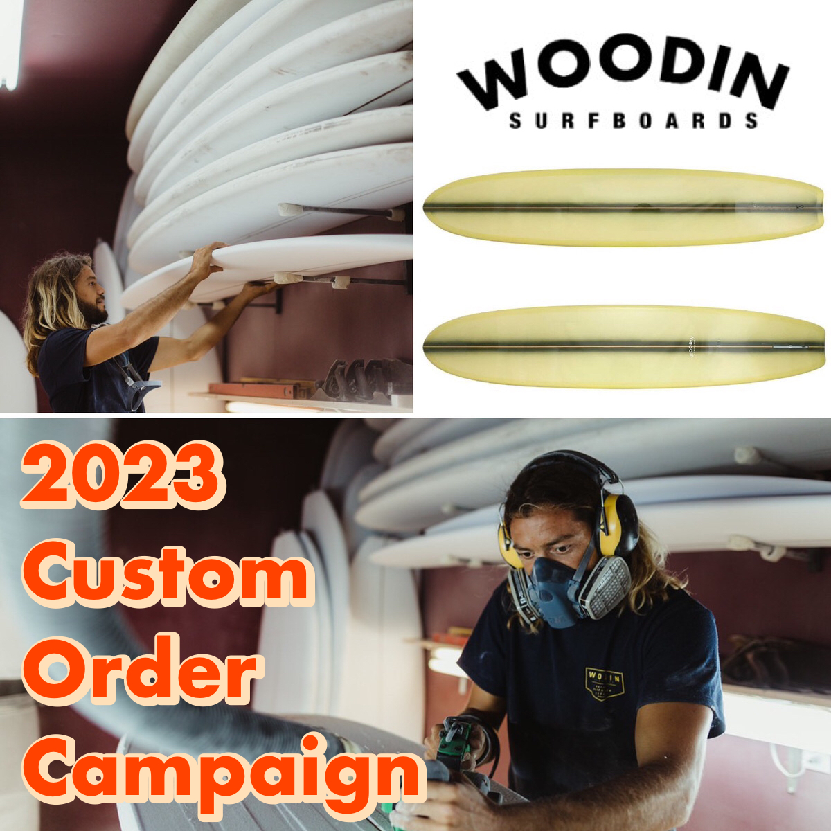 WOODIN SURFBOARDS – CUSTOM ORDER CAMPAIGN｜STANDARD STORE